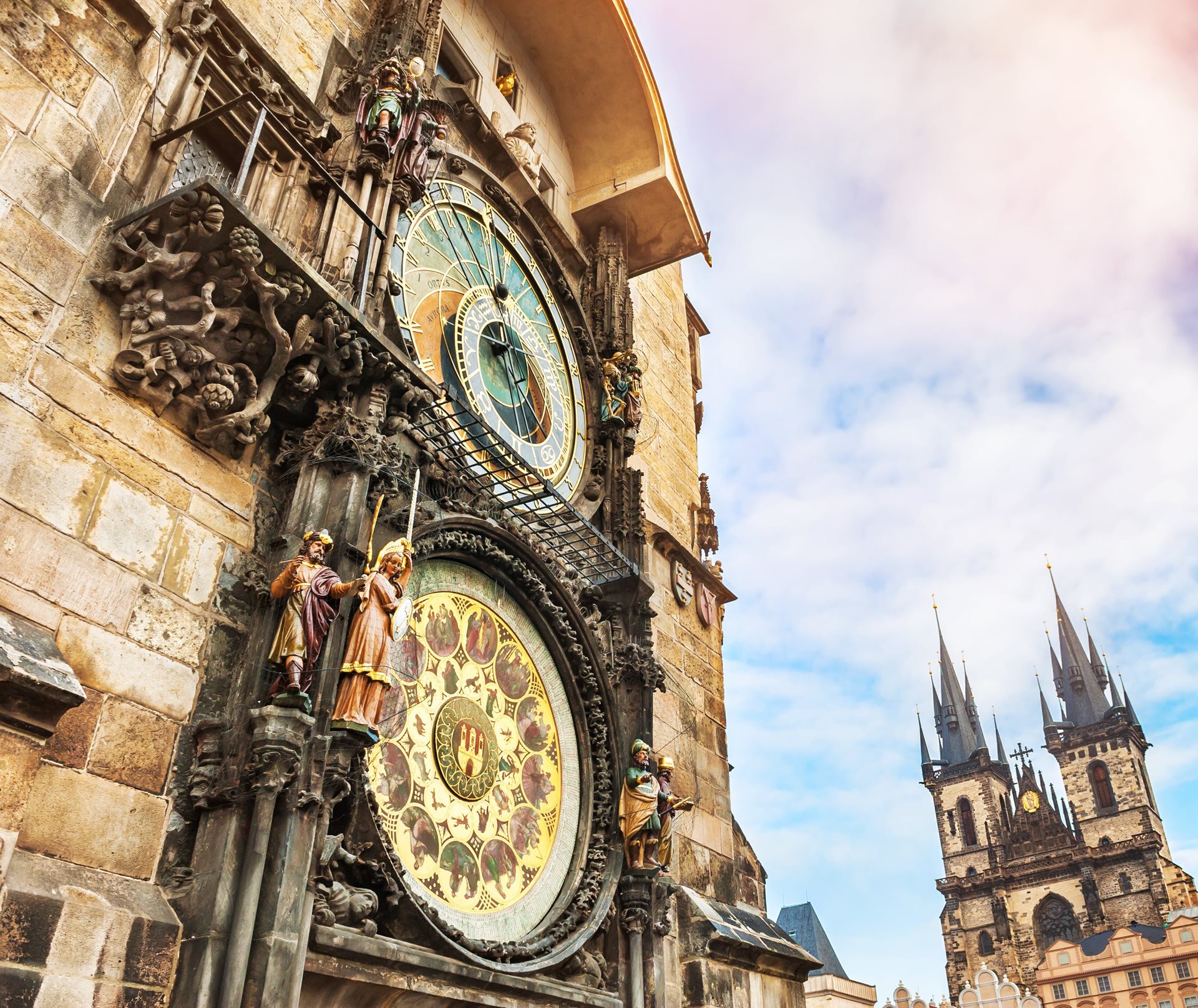 Astronomical Clock View From Top Of The Astronomical Clock Tower,